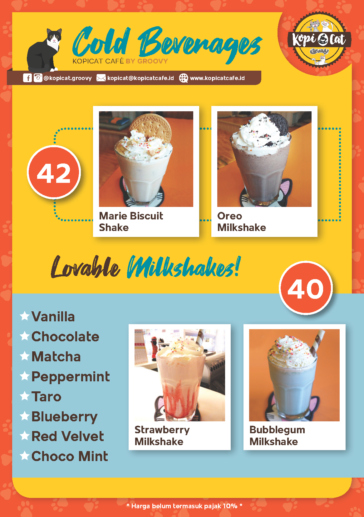 Menu - Kopi Cat Cafe