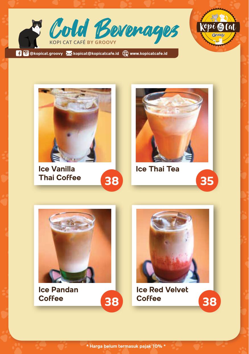 Menu - Kopi Cat Cafe