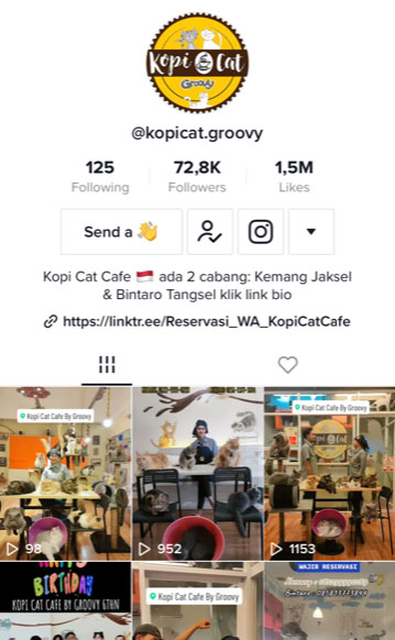 Media Sosial Kopi Cat Cafe - Kopi Cat Cafe