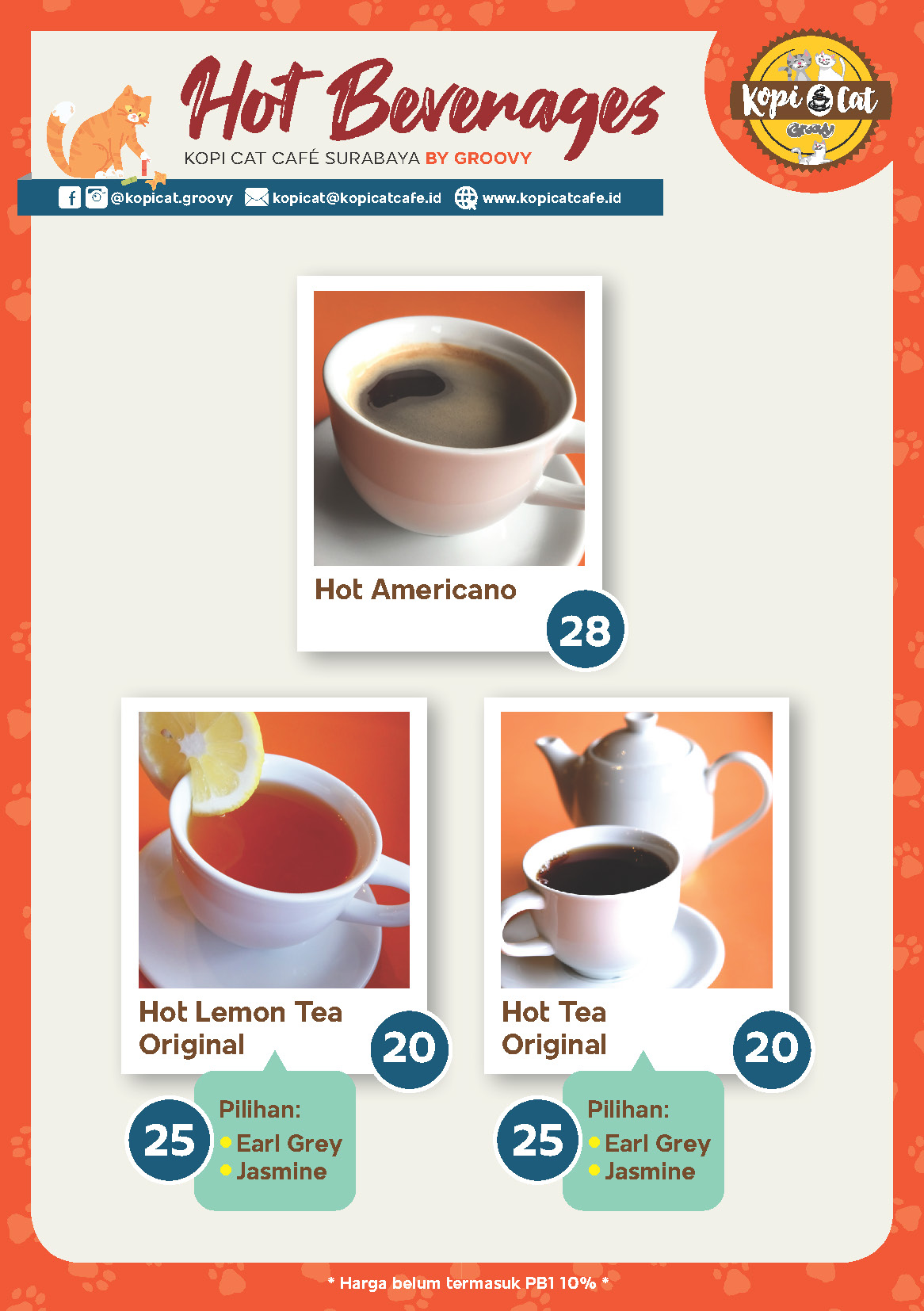 Menu Surabaya - Kopi Cat Cafe